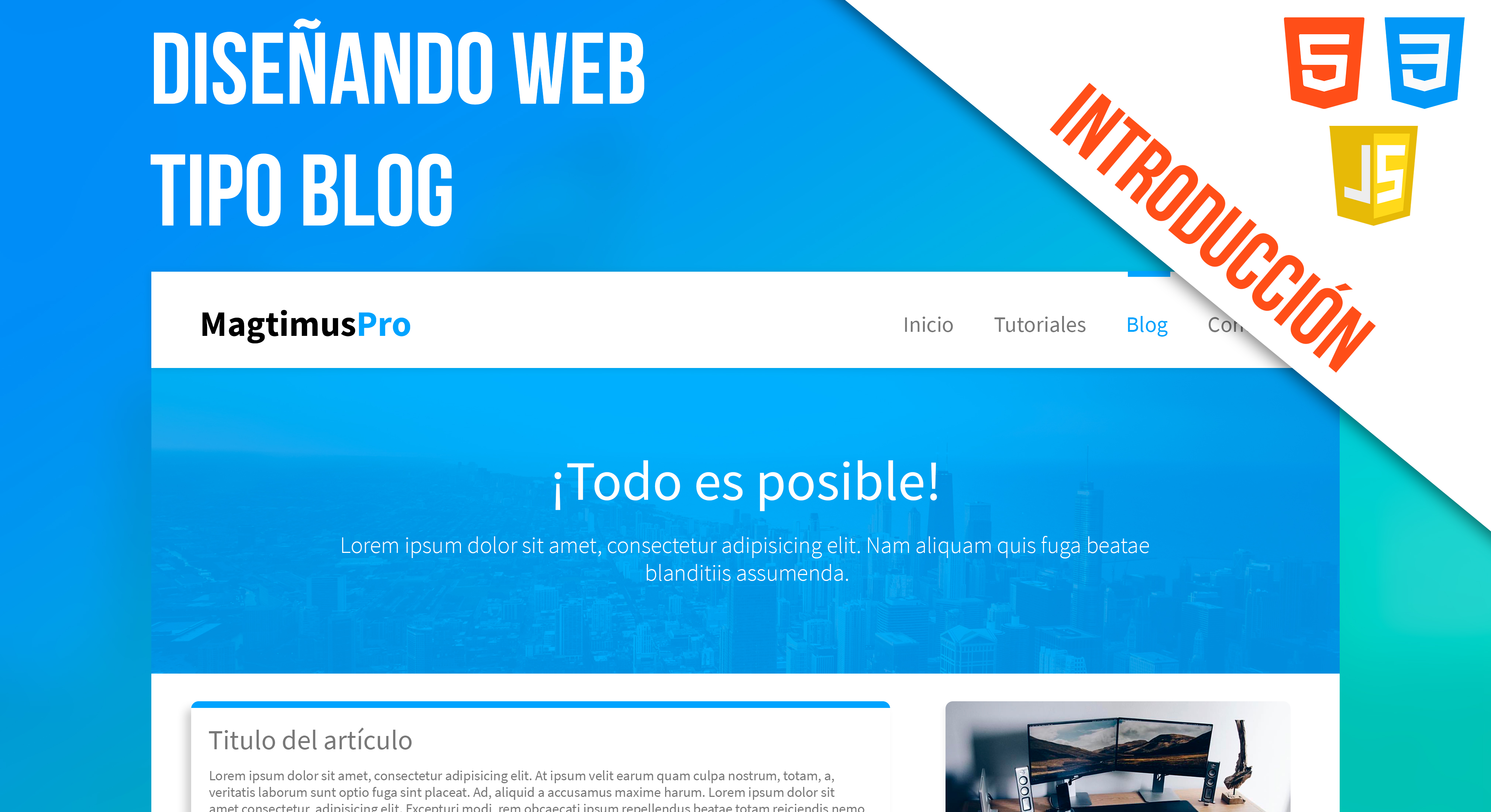 Diseño web tipo blog - para practica